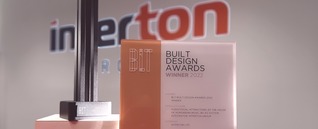 Megérkezett a BLT Built Design Awards trófea – interton